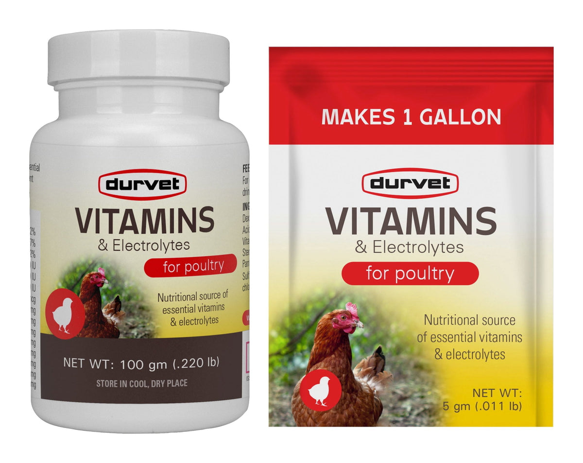 Durvet Vitamins and Electrolytes Powder Livestock Mineral For Poultry ...
